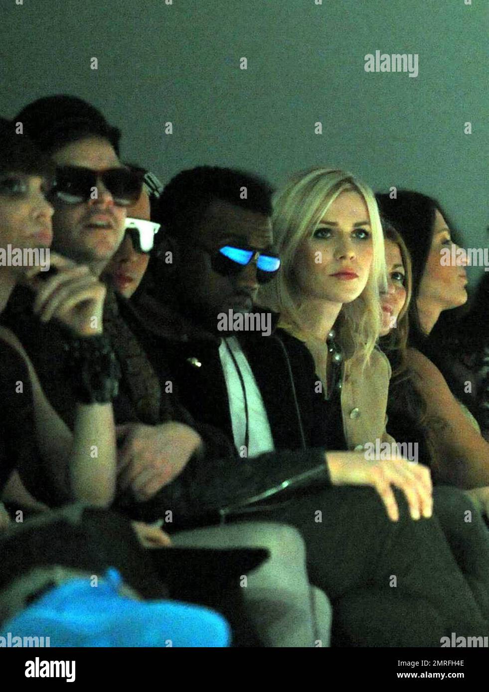 Singer Natasha Bedingfield and rapper Kanye West attend designer ...