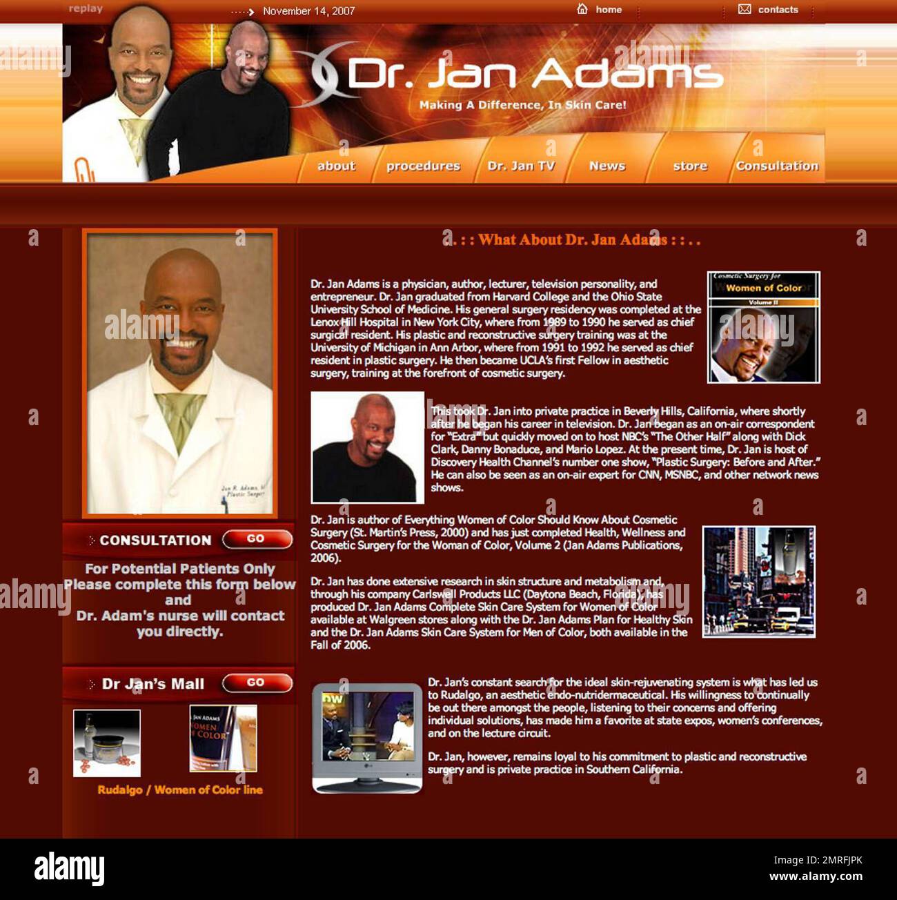 This is the website for Doctor Jan Adams who reportedly performed ...