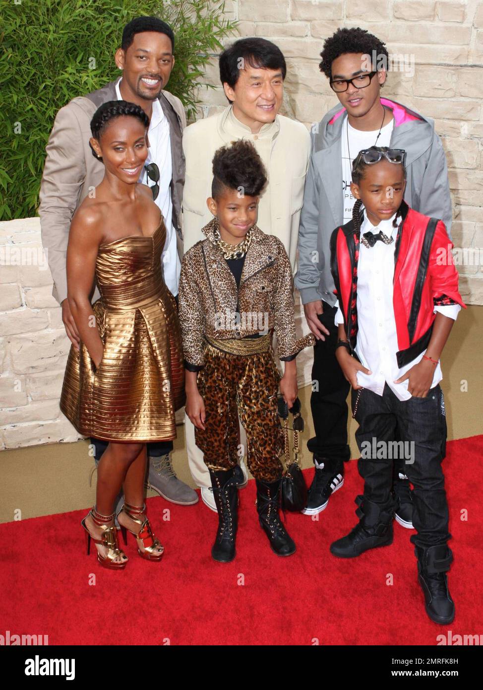 Acting family Will Smith, Jada Pinkett Smith, Jaden Smith, Trey Smith ...