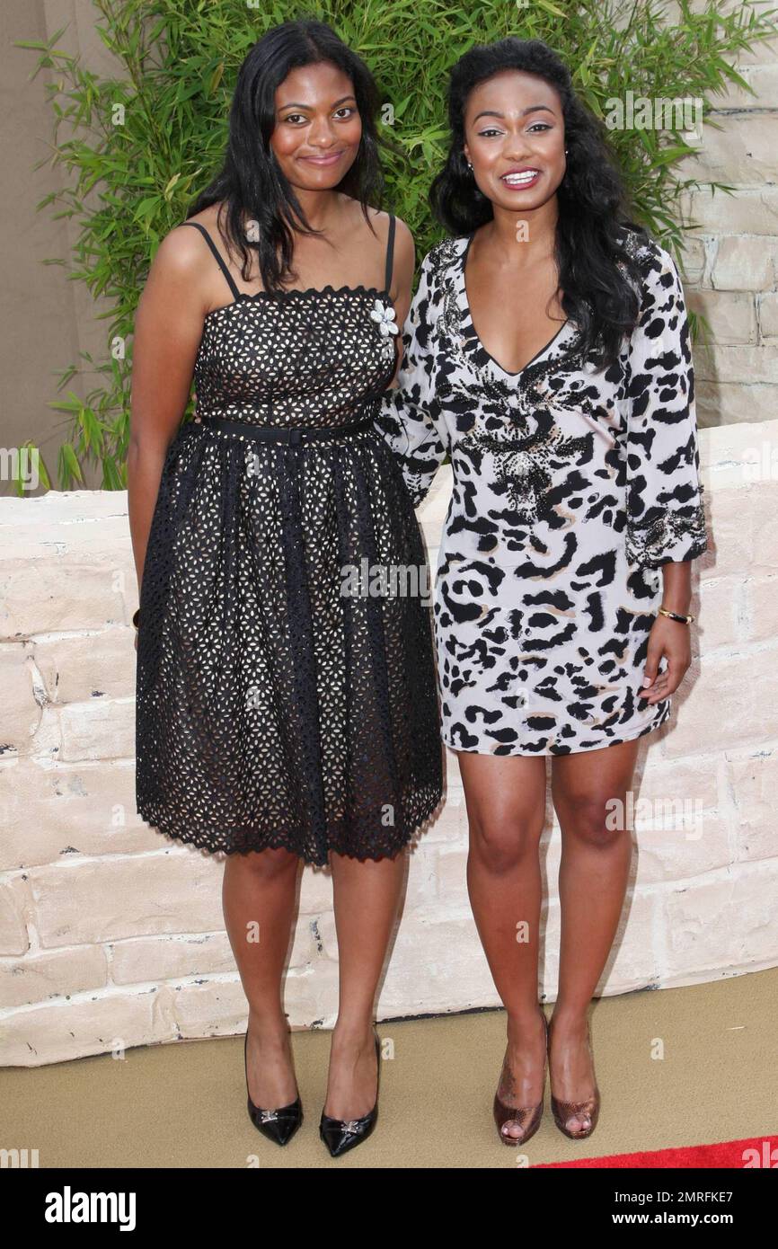 Tatyana Ali (R) walks the red carpet at the premiere of "The Karate Kid ...