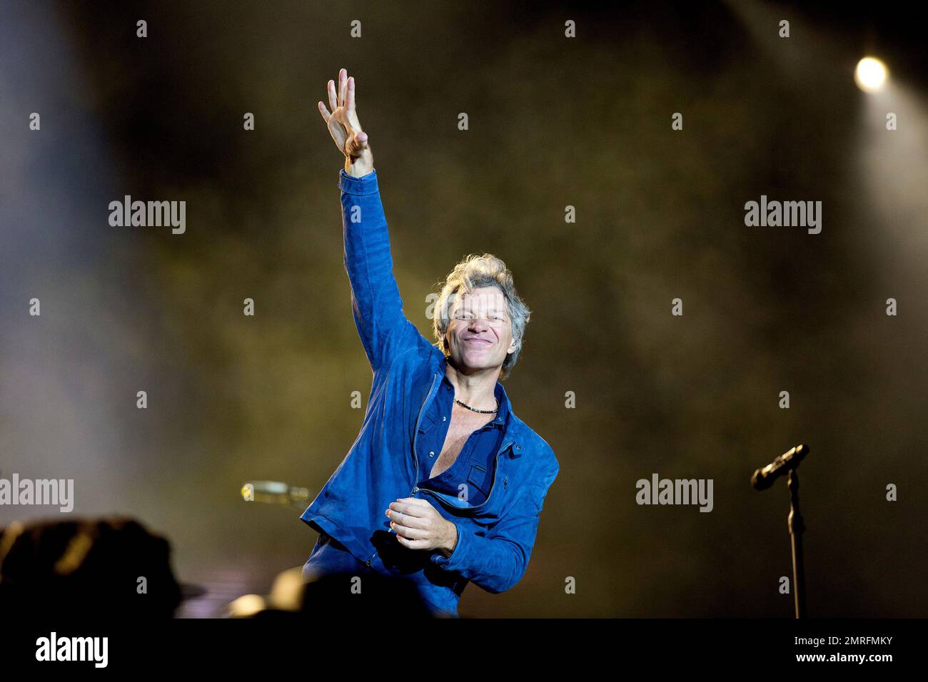 Bon Jovi's lead singer Jon Bon Jovi performs at the Rock in Rio music ...