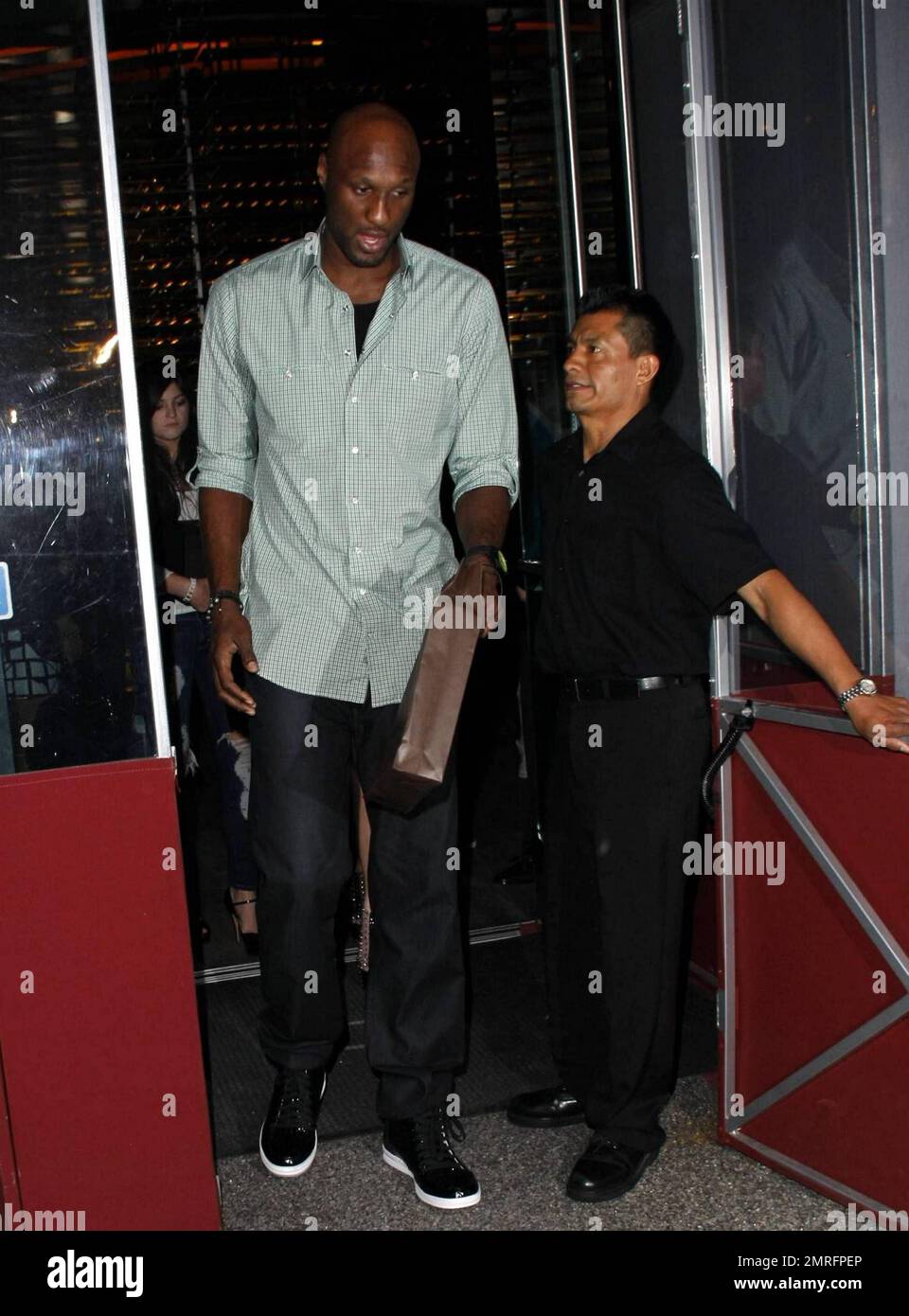 The Kardashian family leave the restaurant Boa after celebrating Father ...