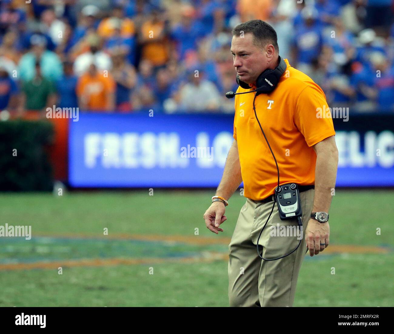 FILE - In this Saturday, Sept. 16, 2017, file photo, Tennessee head ...