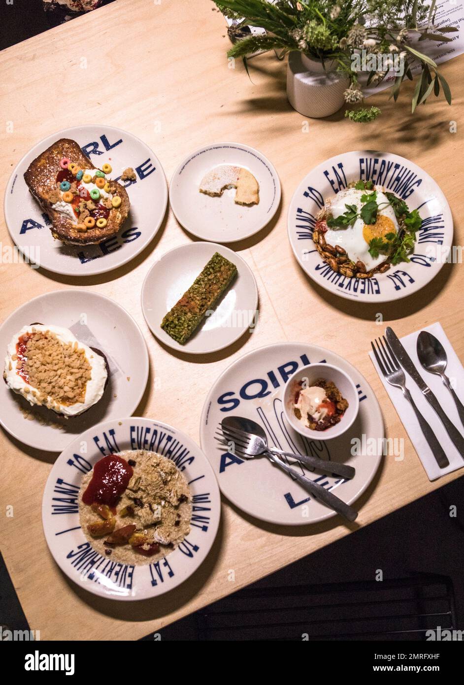 IMAGE DISTRIBUTED FOR KELLOGG'S - Breakfast items recreated with ...