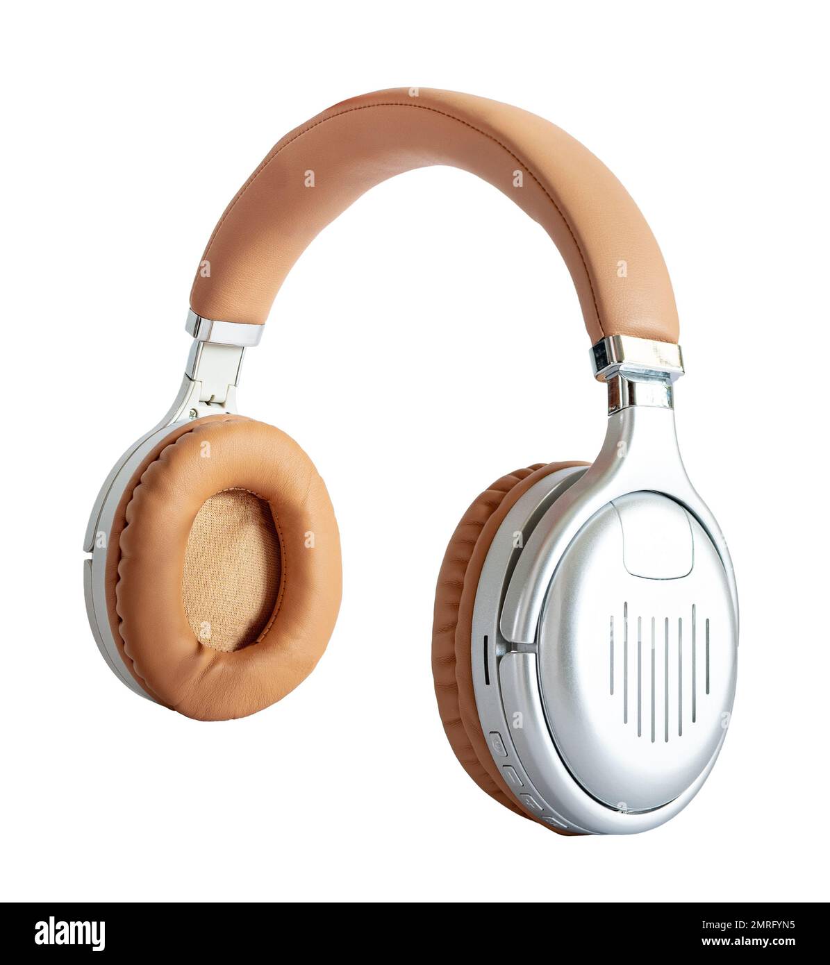 A high-quality wireless headphones on a white background Stock Photo ...