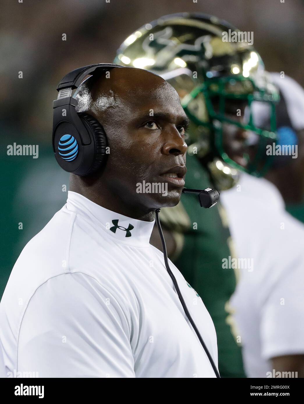 South Florida head coach Charlie Strong during the first half of an ...