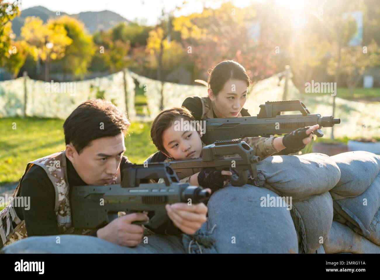 Happy family play cs Stock Photo - Alamy