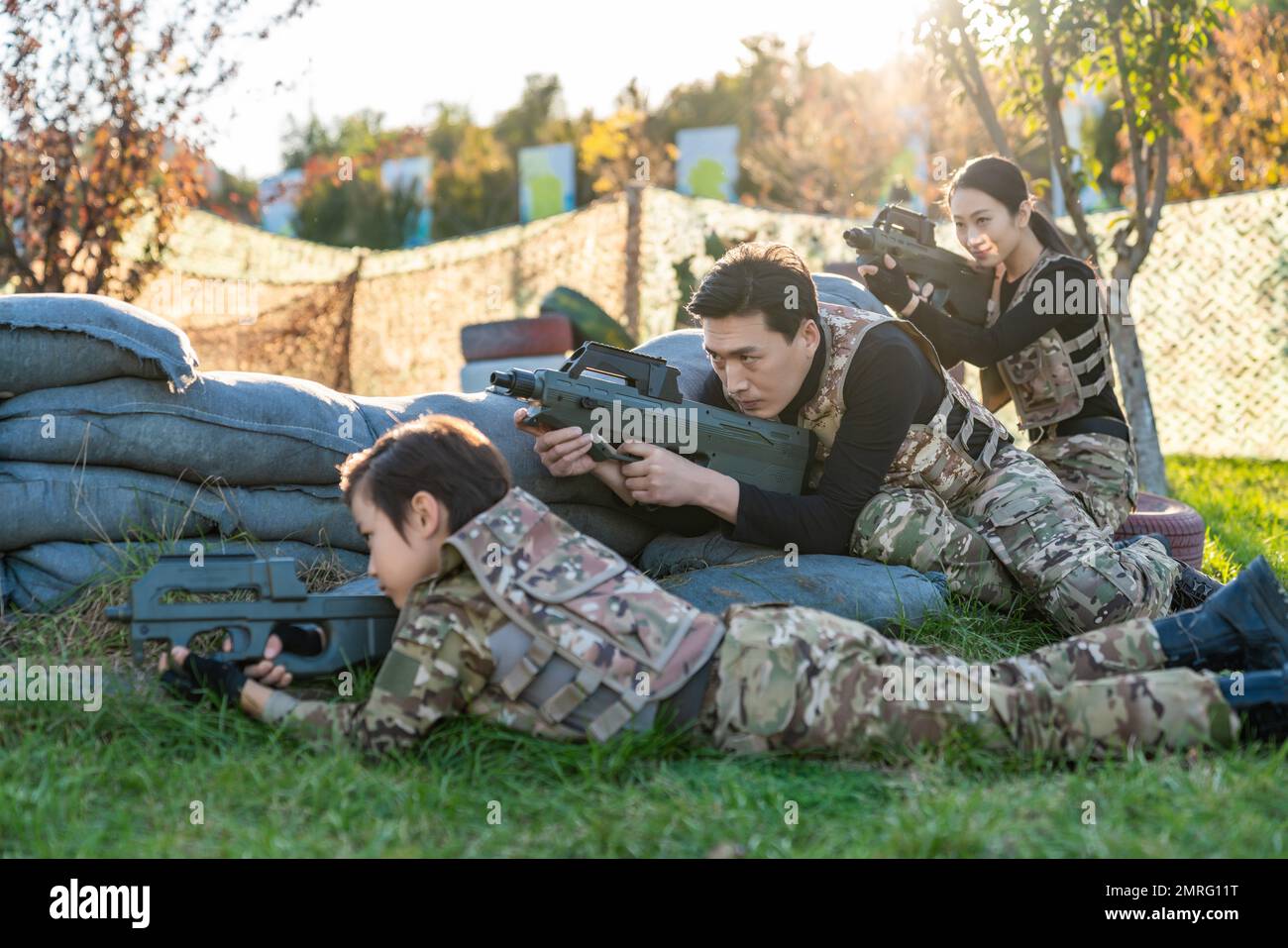 Happy family play cs Stock Photo - Alamy