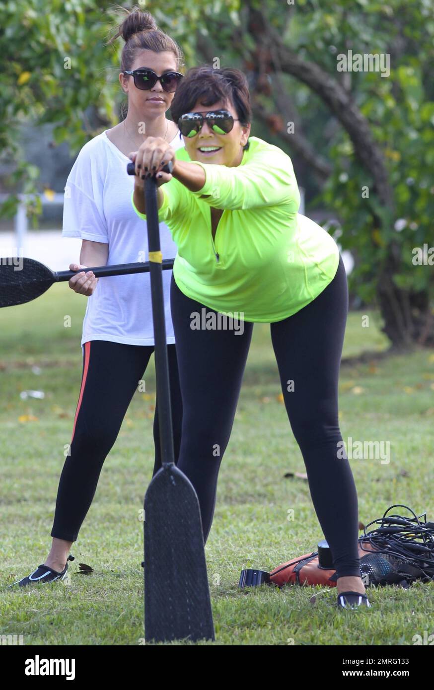 The Kardashian family take part in a competitive 250 meter Dragon Boat ...