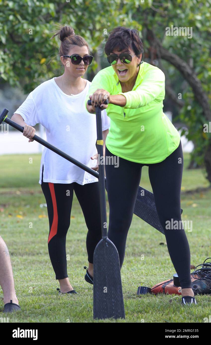 The Kardashian family take part in a competitive 250 meter Dragon Boat ...
