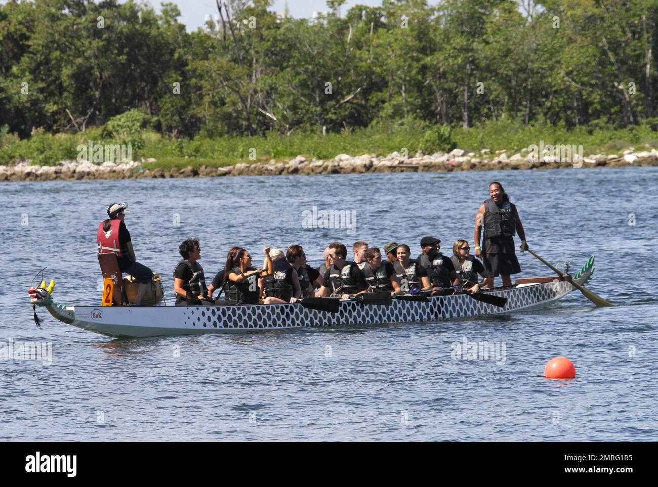 The Kardashian family take part in a competitive 250 meter Dragon Boat ...
