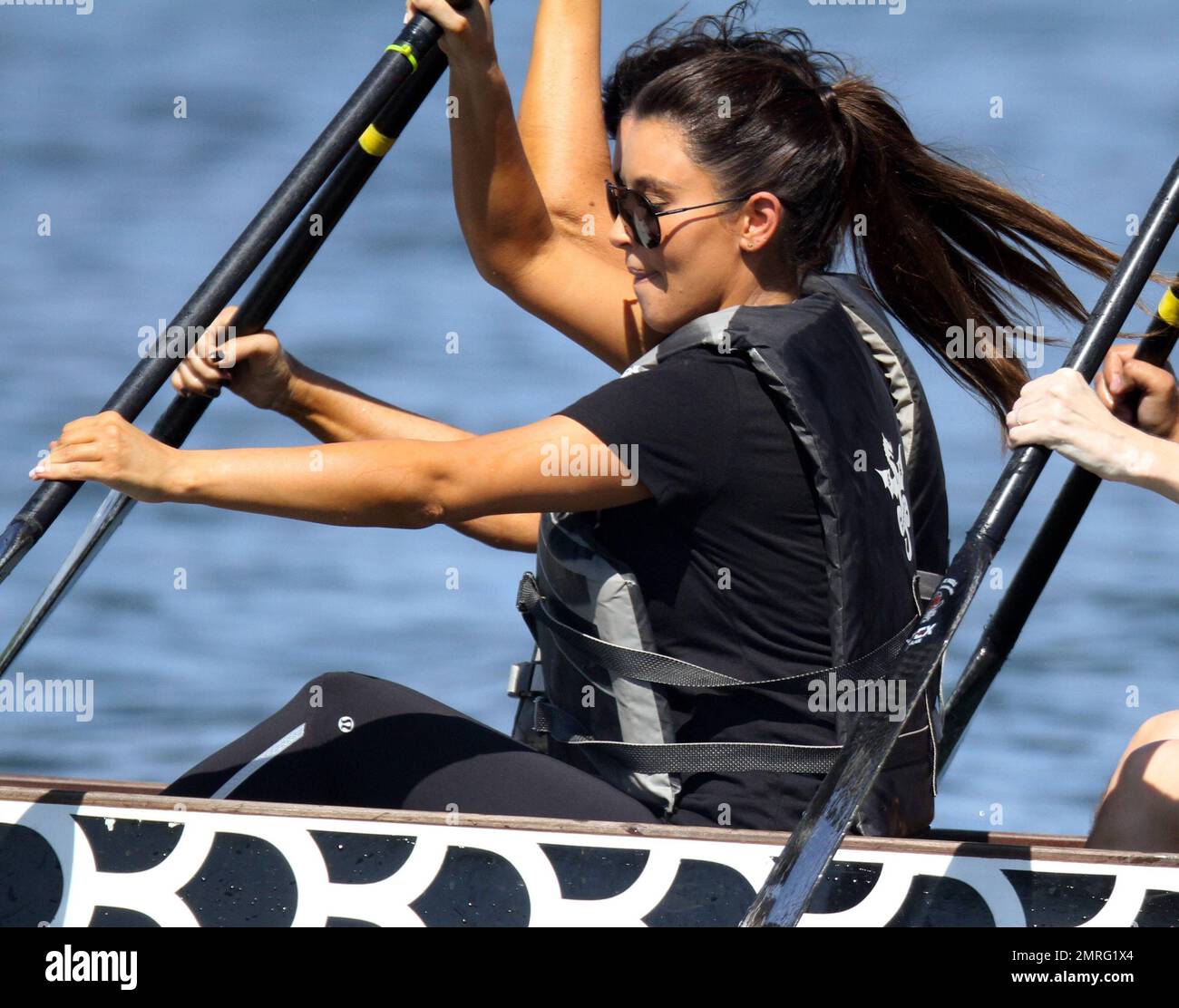 The Kardashian family take part in a competitive 250 meter Dragon Boat ...