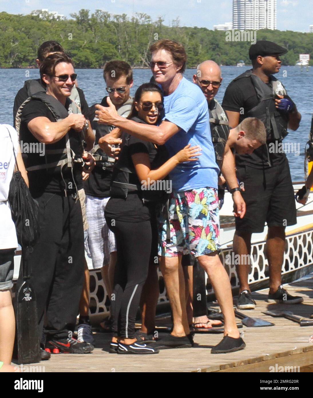 The Kardashian family take part in a competitive 250 meter Dragon Boat ...