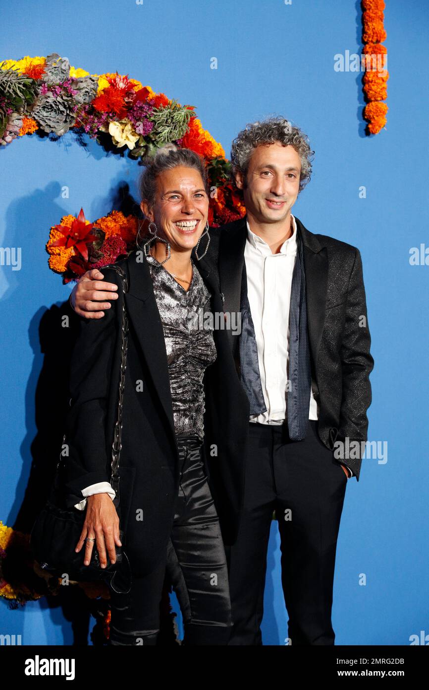 Isabelle Marant and Jerome Dreyfuss pose as they arrive to attend the ...