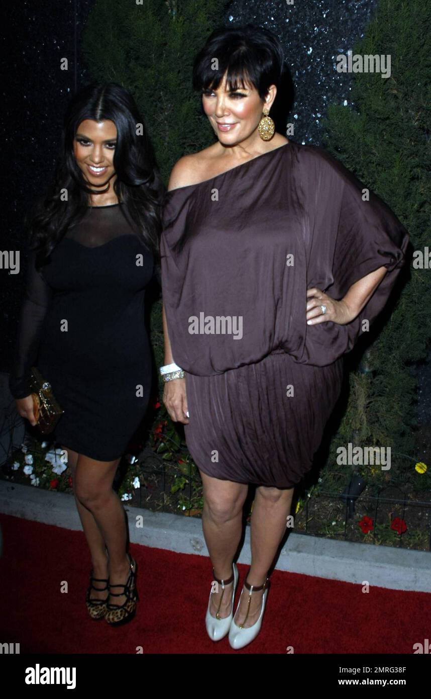 Kris Jenner and Kourtney Kardashian at the Comcast Entertainment Group ...
