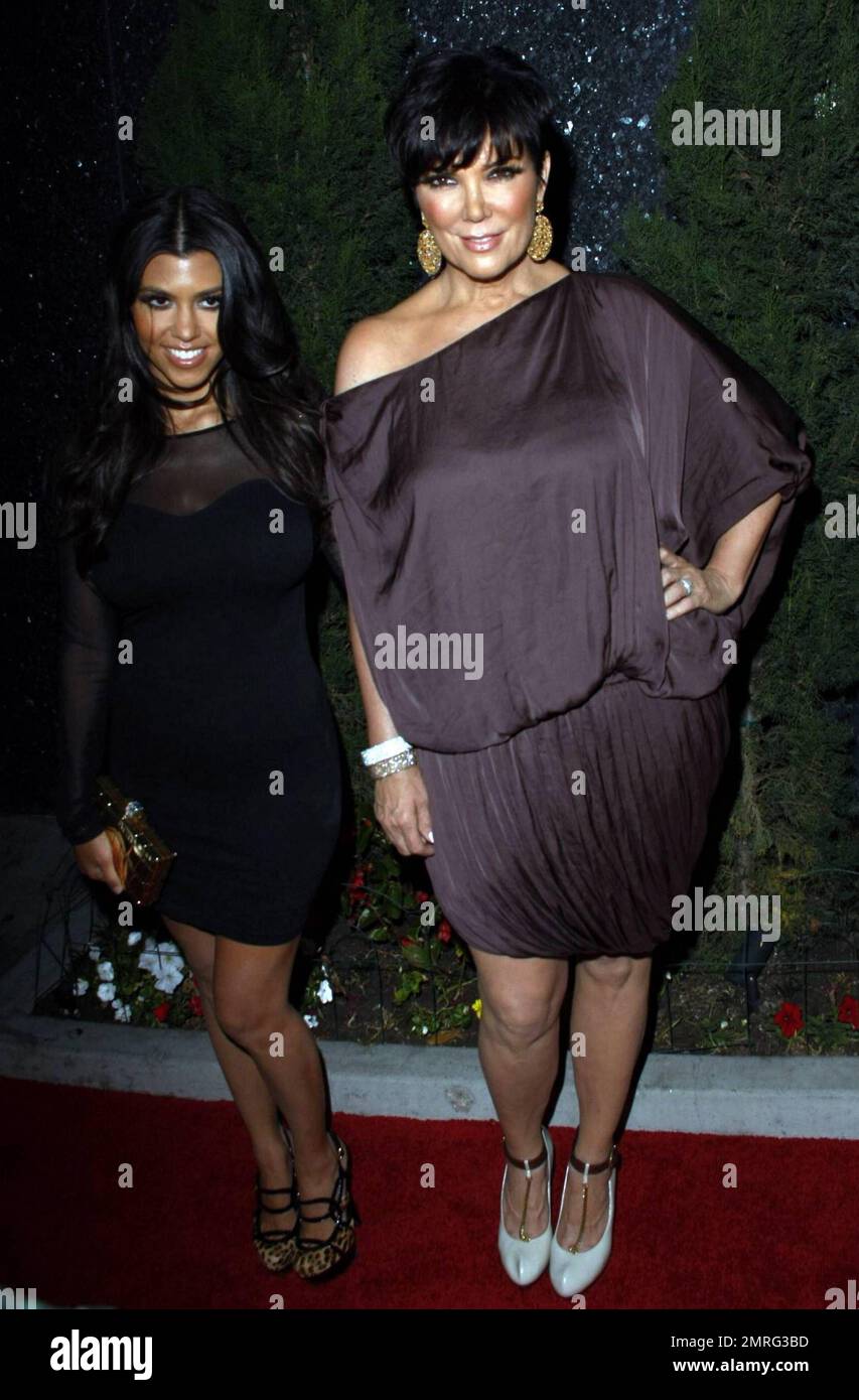 Kris Jenner and Kourtney Kardashian at the Comcast Entertainment Group ...