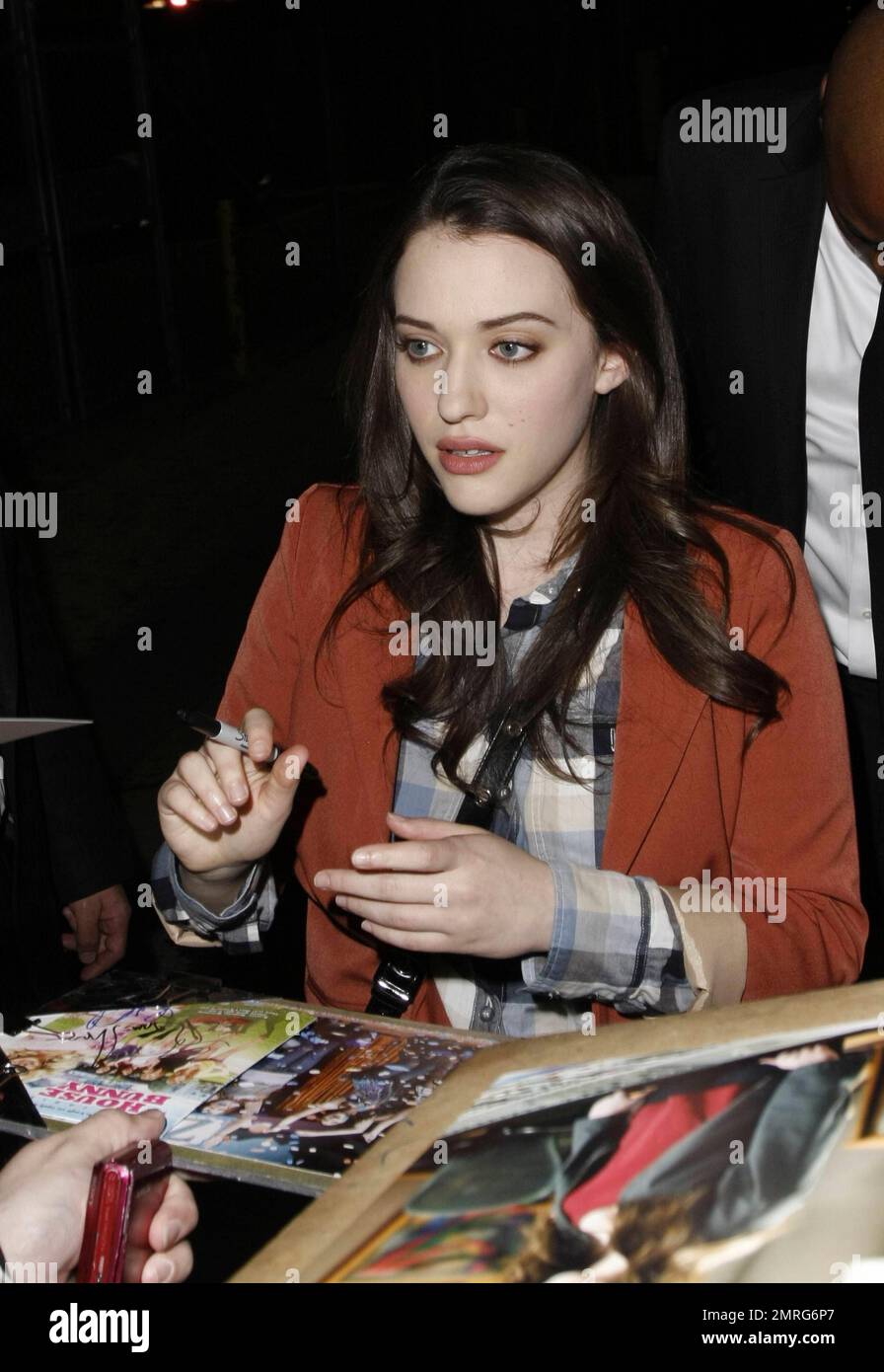Actress Kat Denning signs autographs outside the "Jimmy Kimmel LIve ...