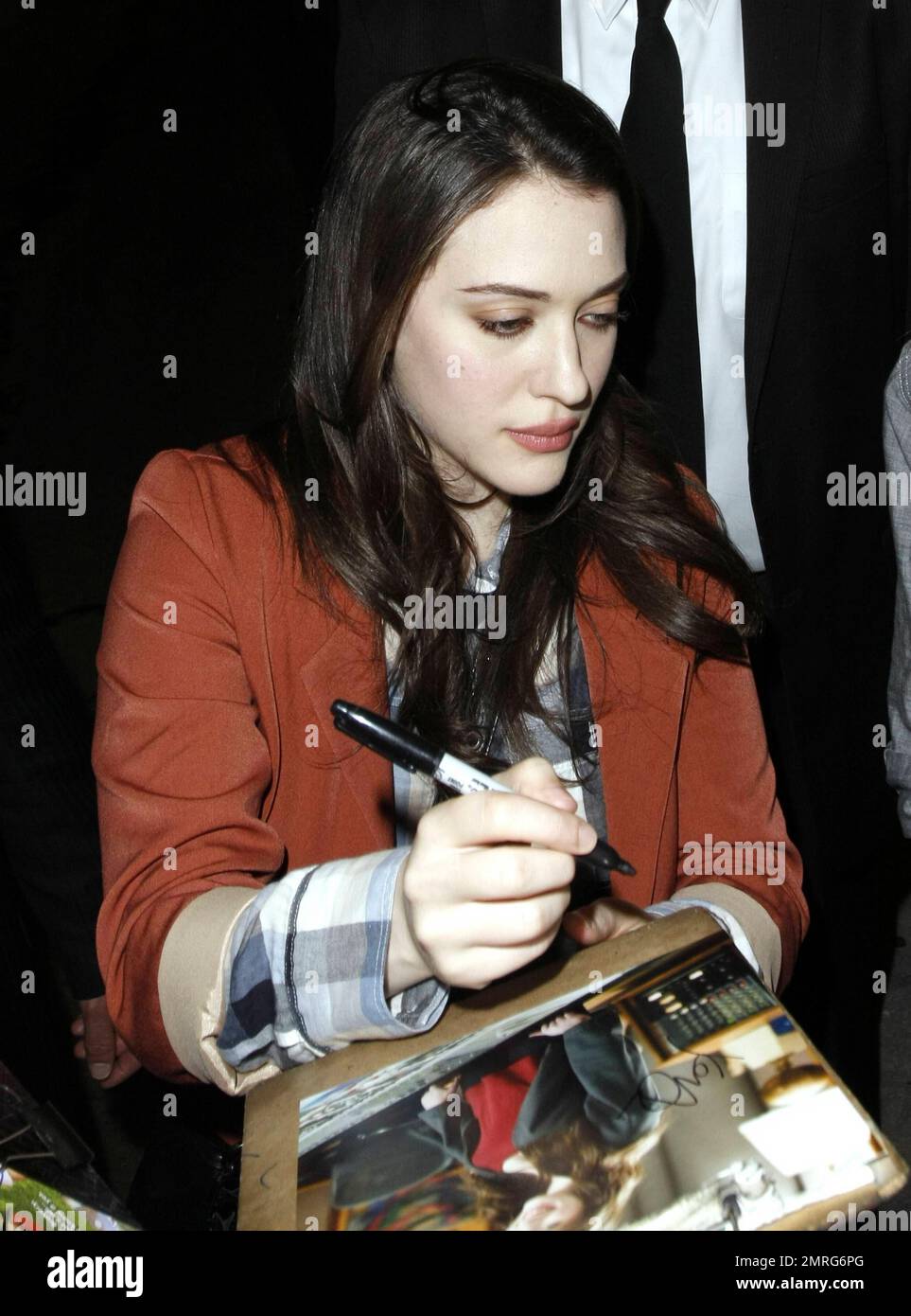 Actress Kat Denning signs autographs outside the "Jimmy Kimmel LIve ...