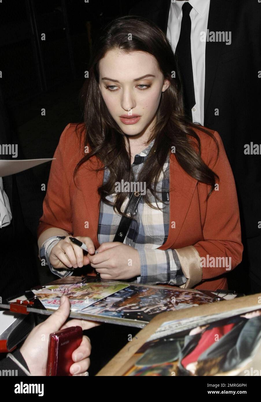 Actress Kat Denning signs autographs outside the "Jimmy Kimmel LIve ...