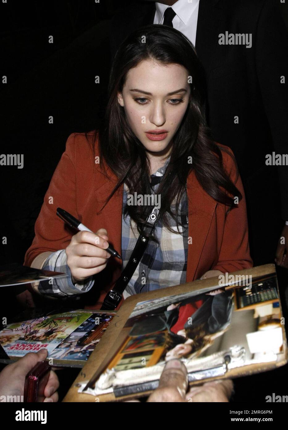 Actress Kat Denning signs autographs outside the "Jimmy Kimmel LIve ...
