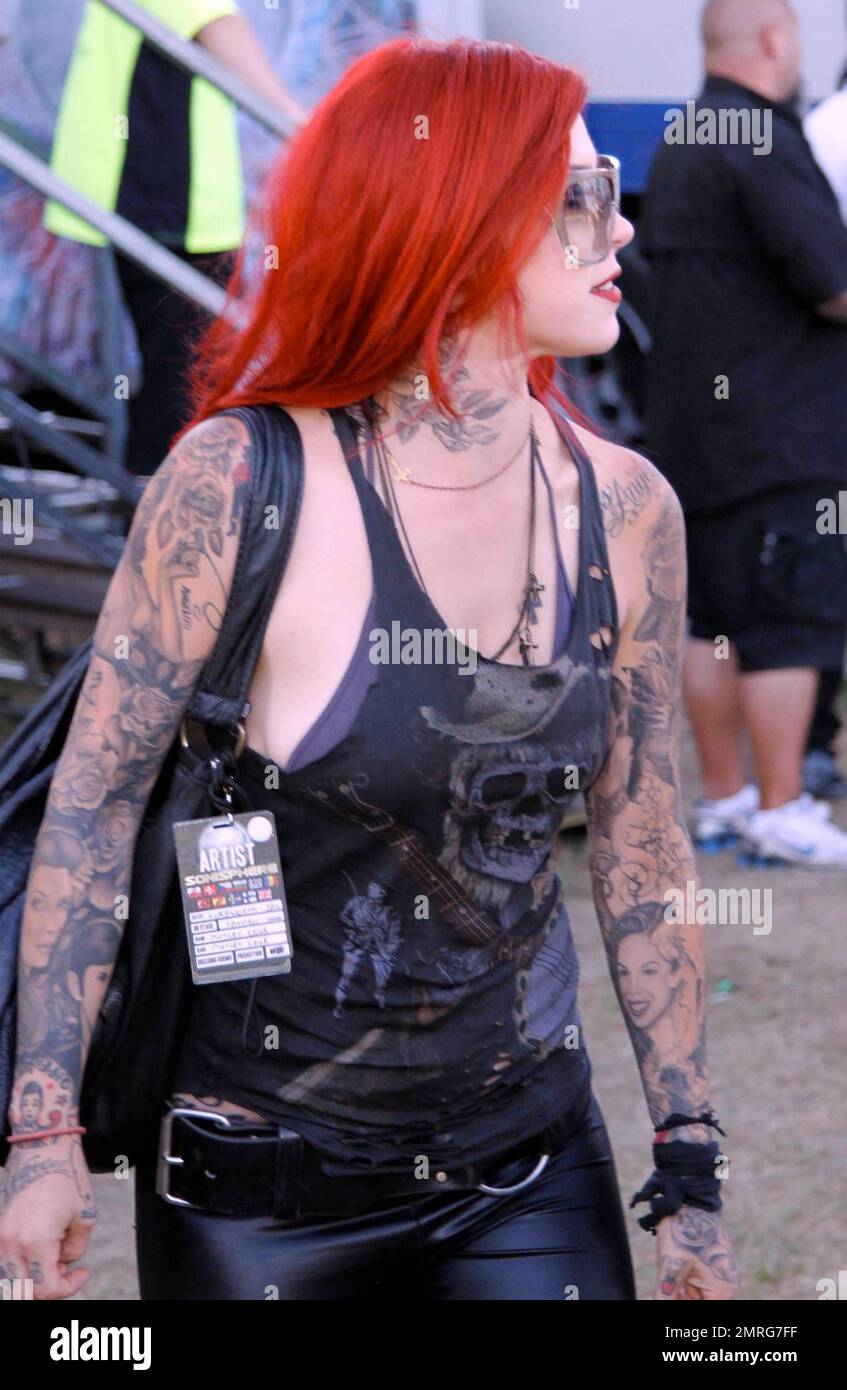 EXCLUSIVE!! Motley Crue arrives backstage at the Sonisphere Festival ...