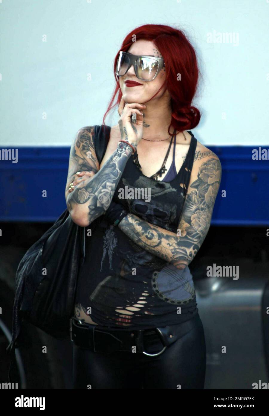 EXCLUSIVE!! Motley Crue arrives backstage at the Sonisphere Festival ...