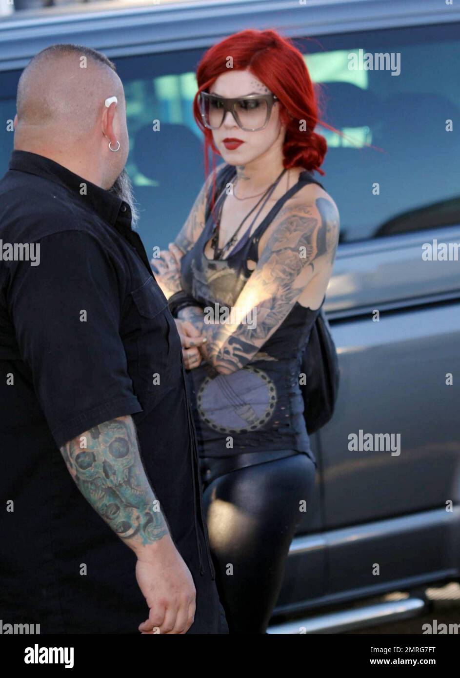 EXCLUSIVE!! Motley Crue arrives backstage at the Sonisphere Festival ...