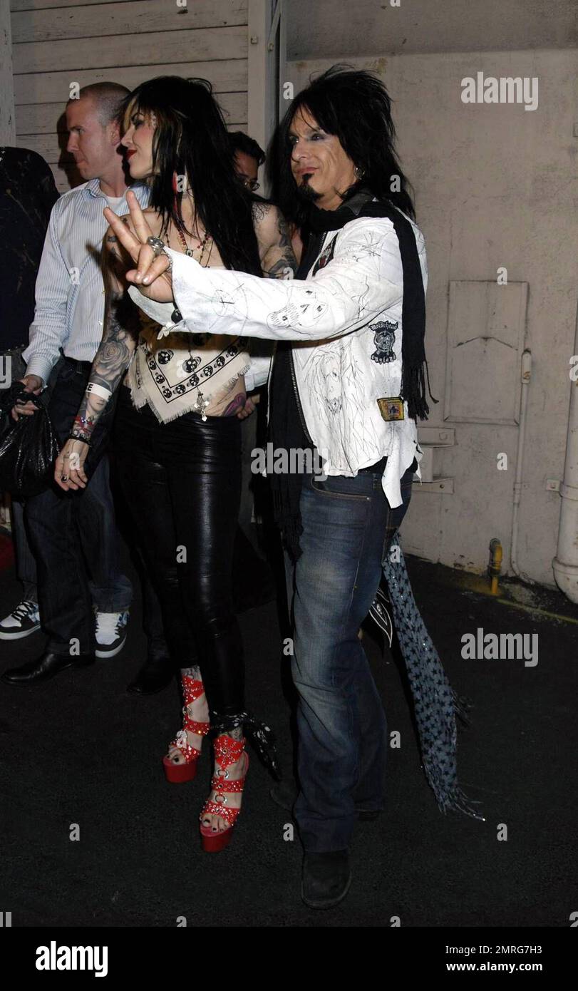 "L.A. Ink's" Kat Von D and Motley Crue's Nikki Sixx looked every bit ...