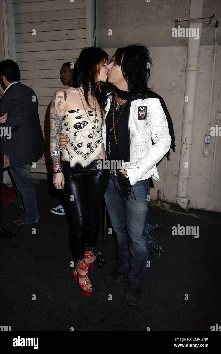 "L.A. Ink's" Kat Von D and Motley Crue's Nikki Sixx looked every bit the couple in love as they ...