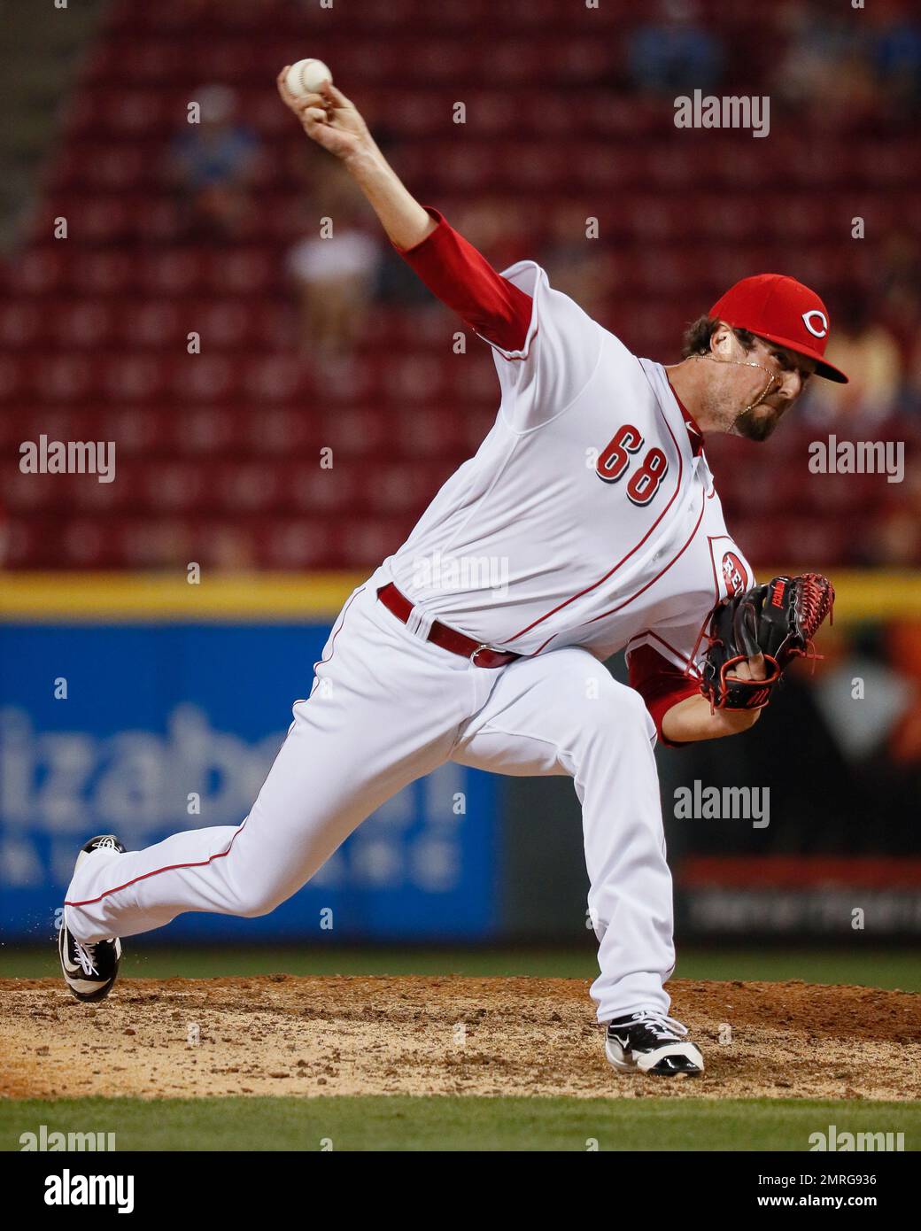 Cincinnati Reds starting pitcher Deck McGuire throws in the seventh ...