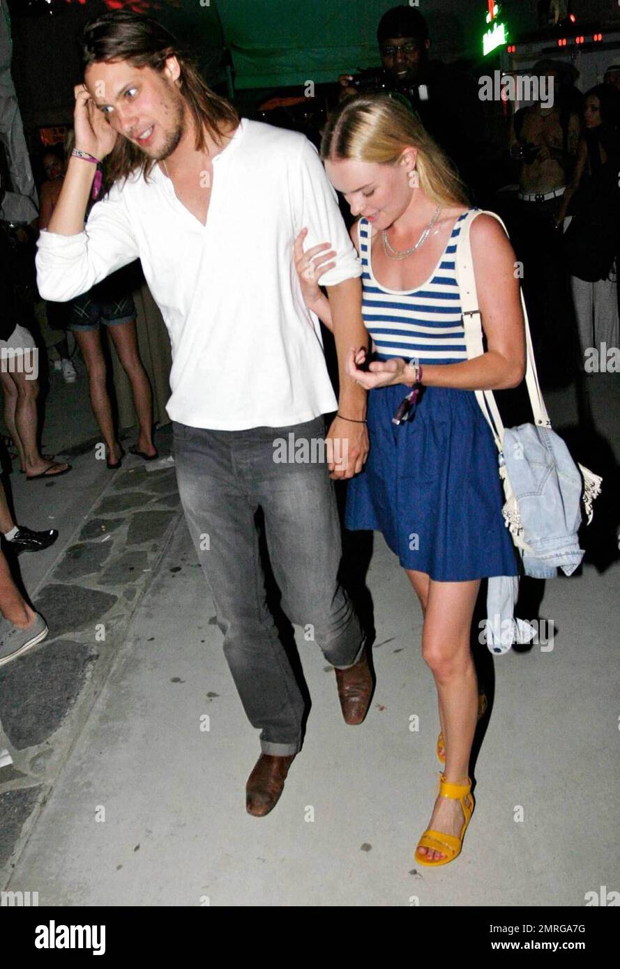 Actress Kate Bosworth and boyfriend English model/singer James Rousseau ...