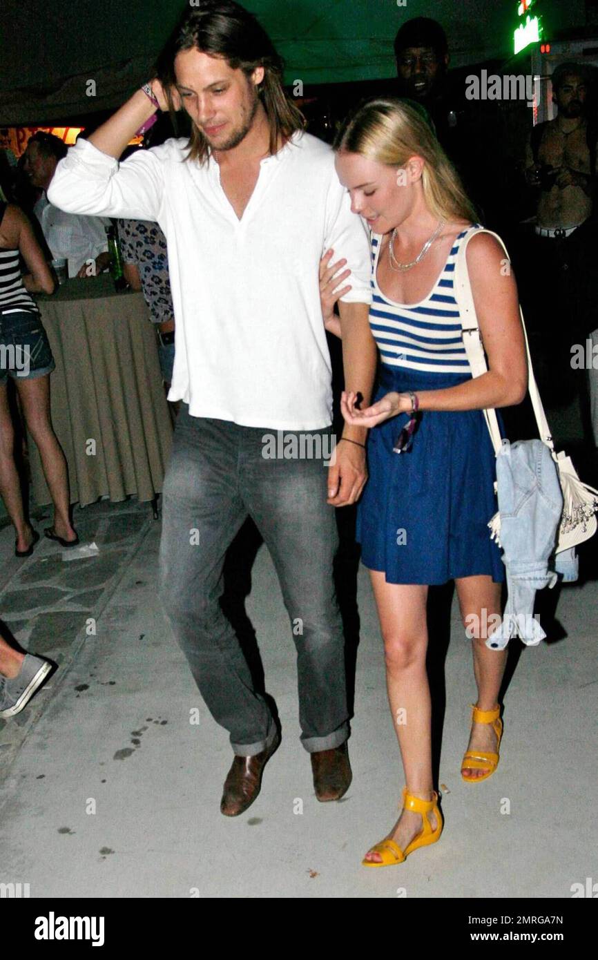 Actress Kate Bosworth and boyfriend English model/singer James Rousseau ...