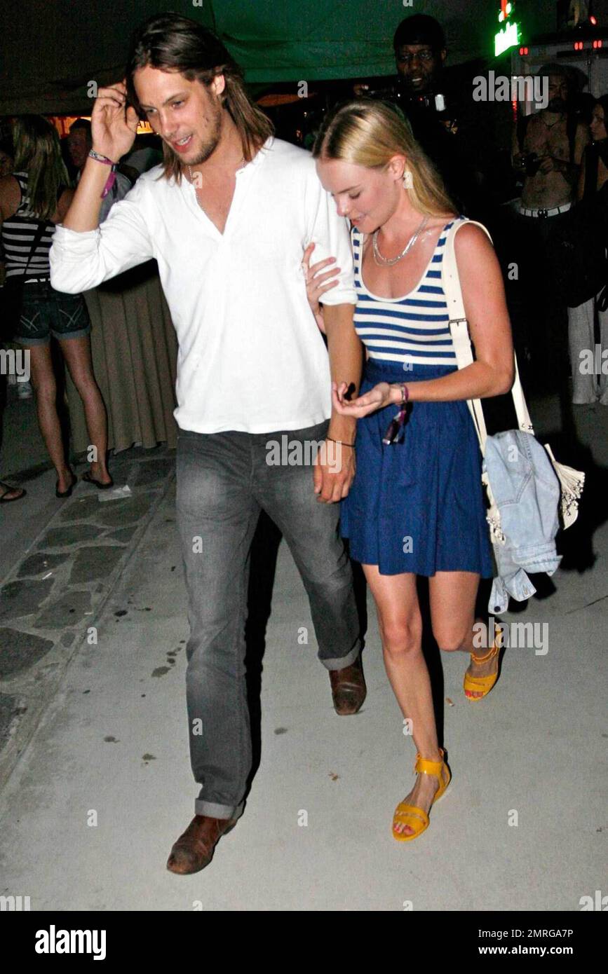 Actress Kate Bosworth and boyfriend English model/singer James Rousseau ...