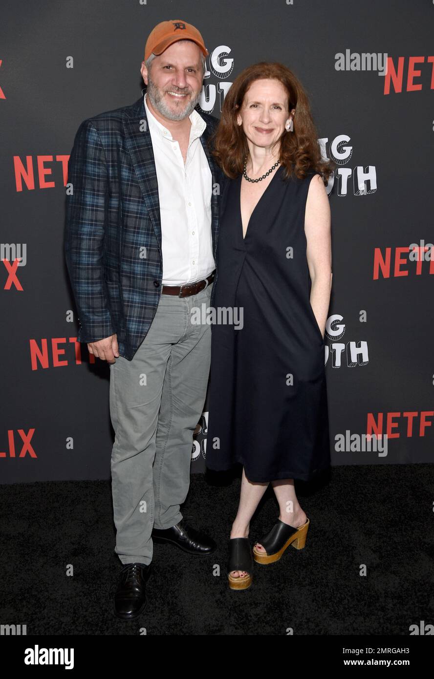 Directors and executive producers Mark Levin, left, and Jen Flackett ...