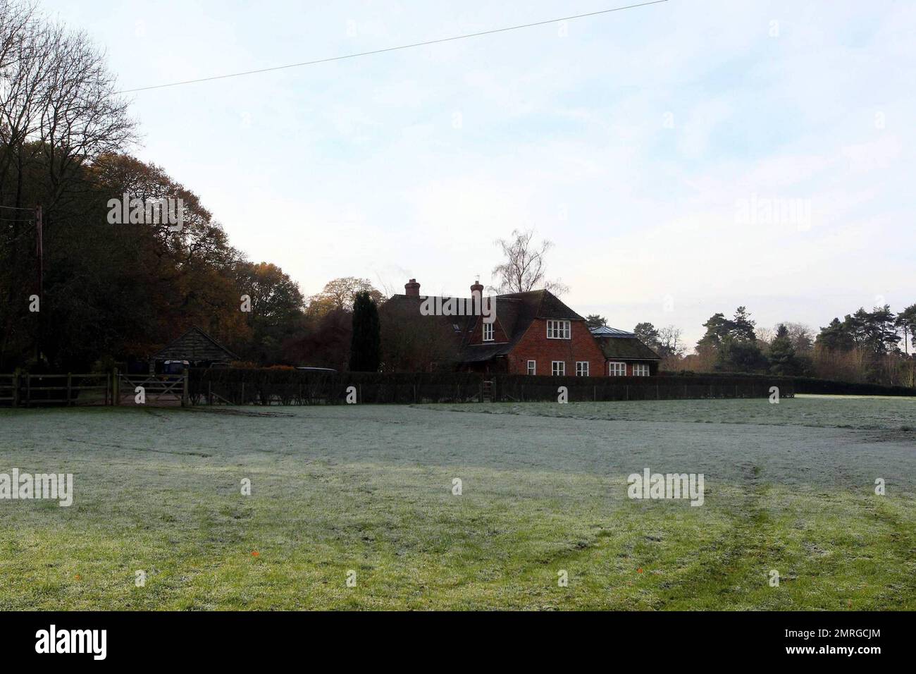 General views of Kate Middleton's parents' home in Bucklebury and of ...