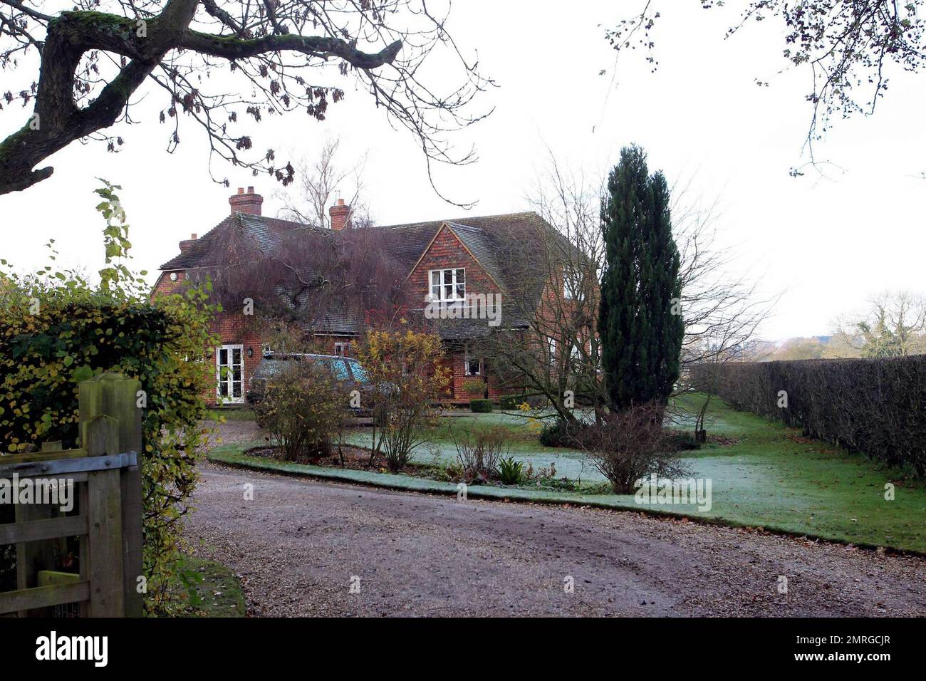 General views of Kate Middleton's parents' home in Bucklebury and of ...
