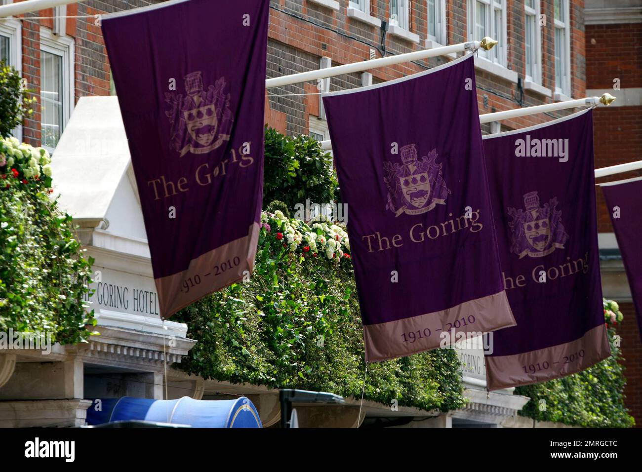 Kate Middleton arrives at The Goring Hotel where she will spend the ...