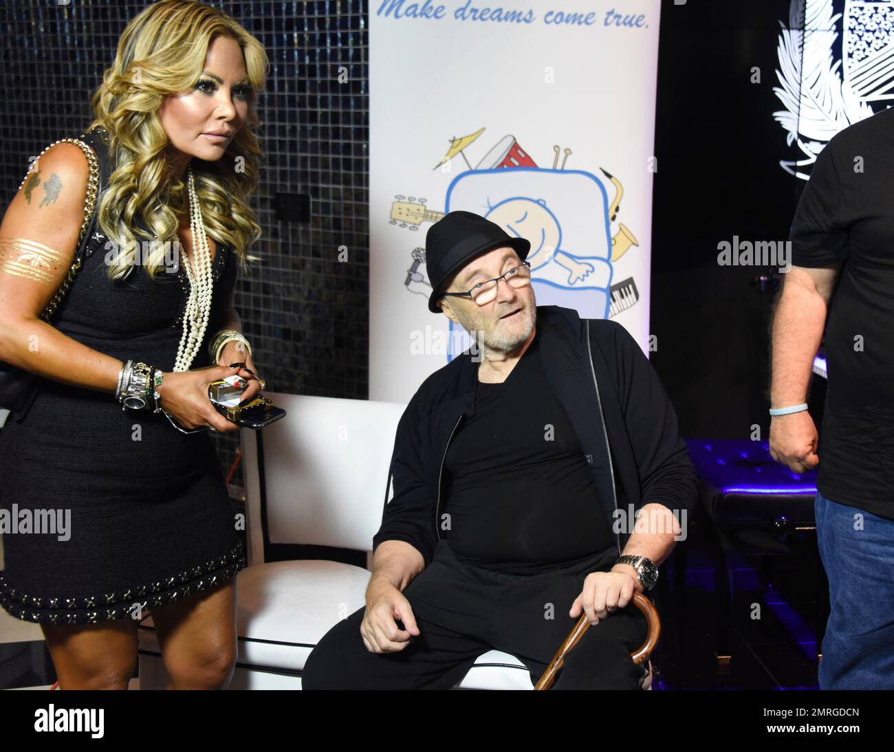 Orianne Collins, left, and Phil Collins attend the Little Dreams ...