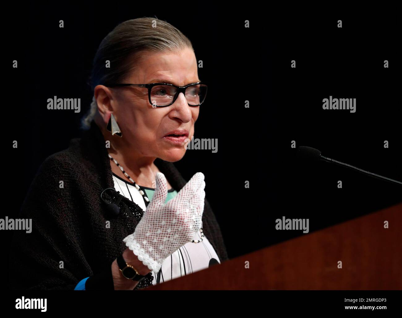 U.S. Supreme Court Justice Ruth Bader Ginsburg speaks at the Georgetown ...