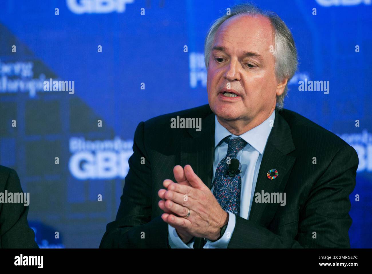 Unilever CEO Paul Polman speaks at the Bloomberg Global Business Forum ...