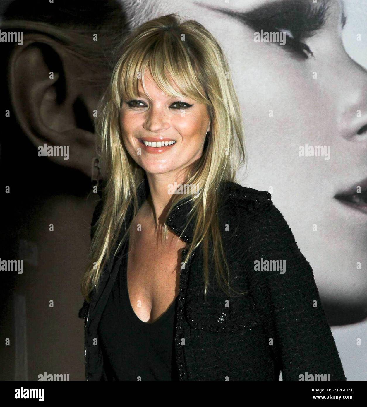 Supermodel Kate Moss looks gorgeous as she promotes her new fragrance ...