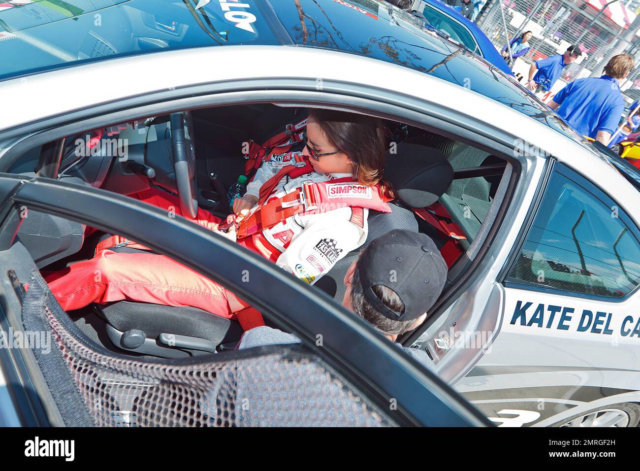 Mexican actress Kate del Kastillo gets ready for the 2012 Toyota ...