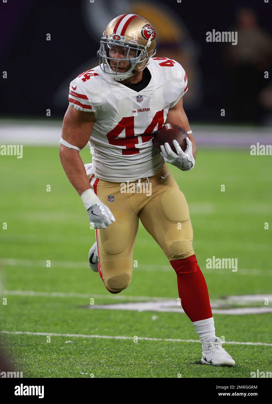 San Francisco 49ers fullback Kyle Juszczyk (44) runs the ball against ...