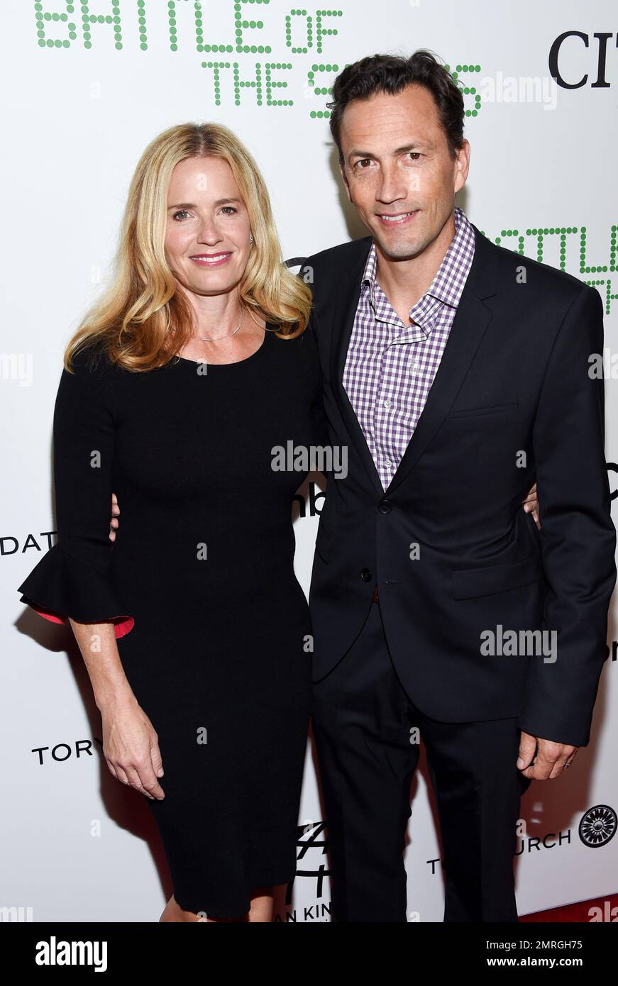 Actress Elisabeth Shue, left, and her brother Andrew Shue attend a ...