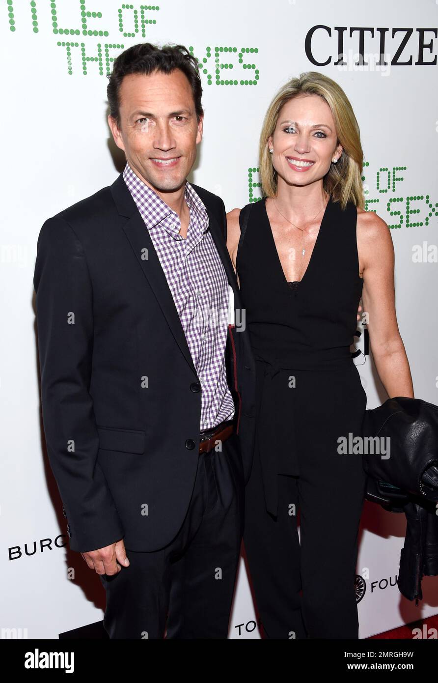 Actor Andrew Shue and wife Amy Robach attend a special screening of Fox ...