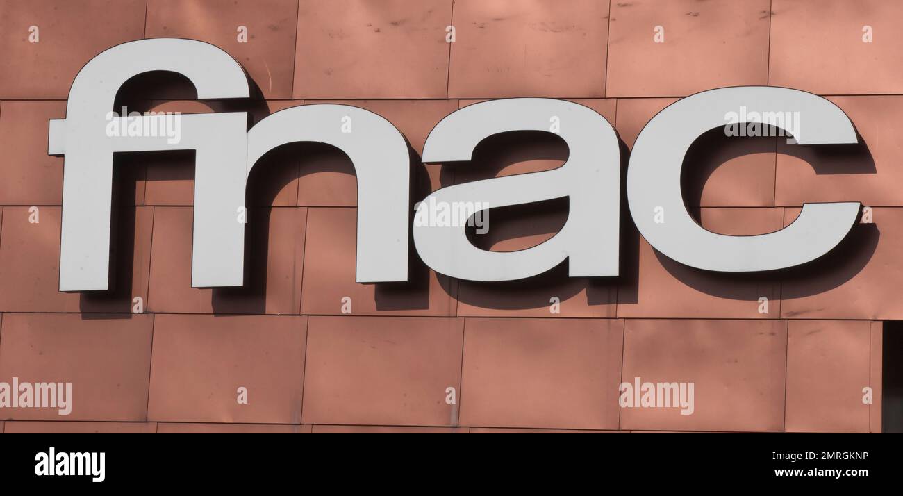 The logo of French chain Fnac, selling cultural and electronic products ...