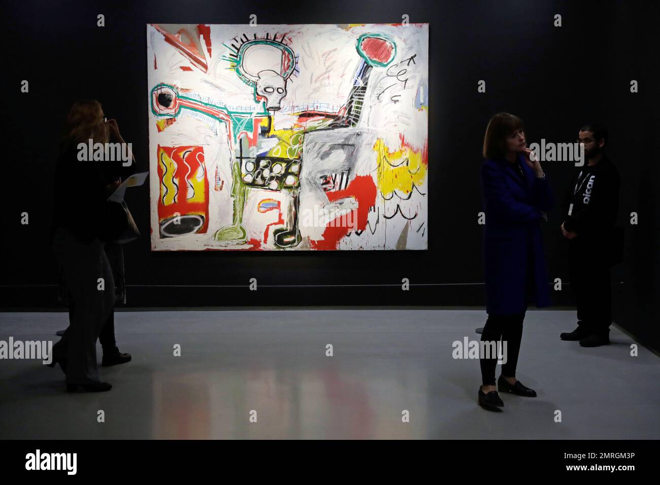 The painting "Untitled 1982" is displayed at the media view for ...