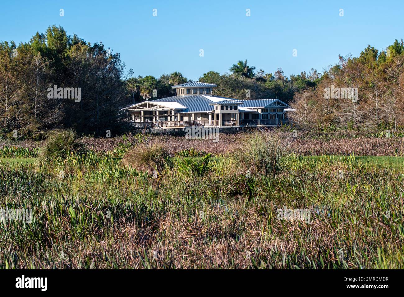 Green Cay Nature Center and Wetlands visitor pavilion in Boynton Beach ...