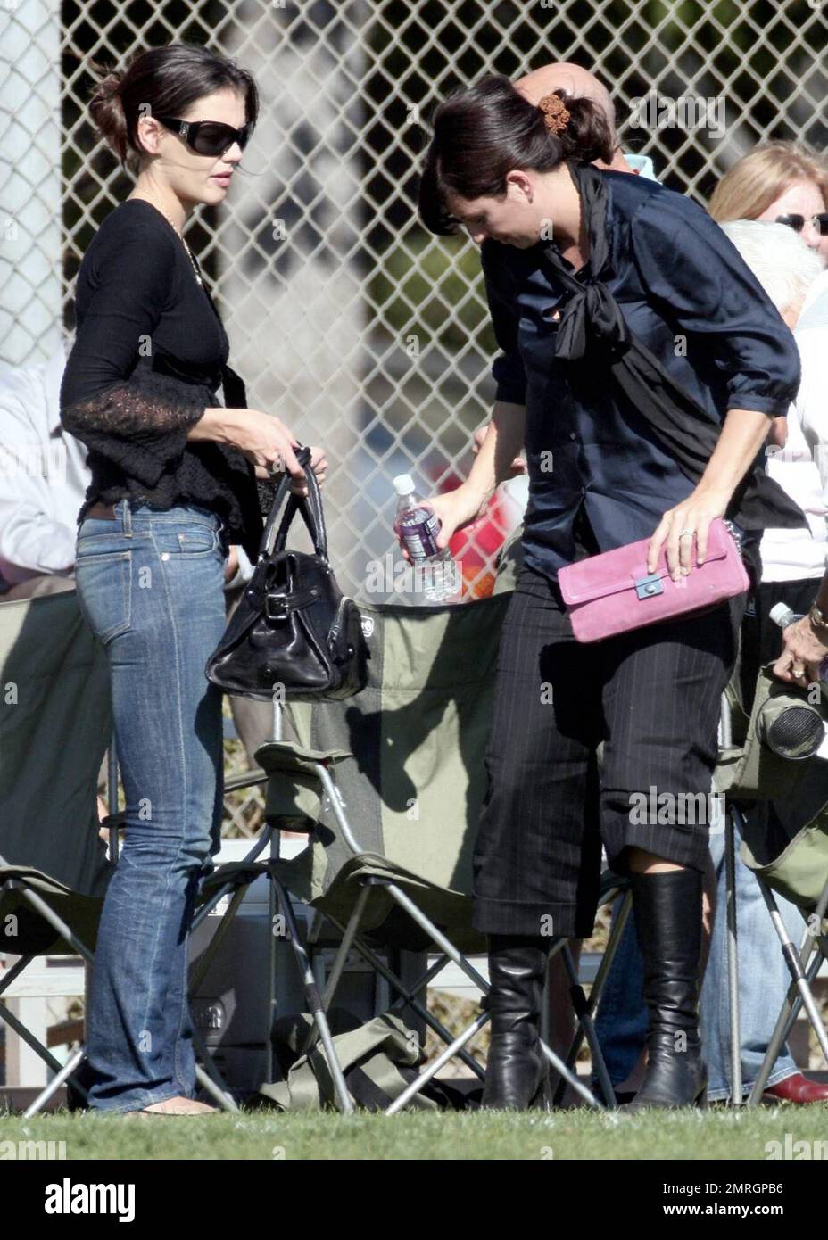 Katie Holmes makes another trip to the ball park, this time with her ...
