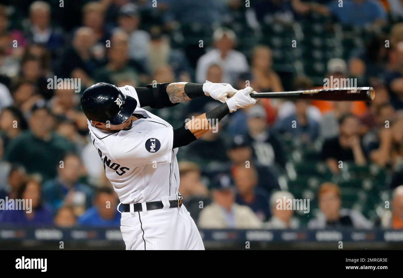 Detroit Tigers' Nicholas Castellanos hits a two-run home run against ...